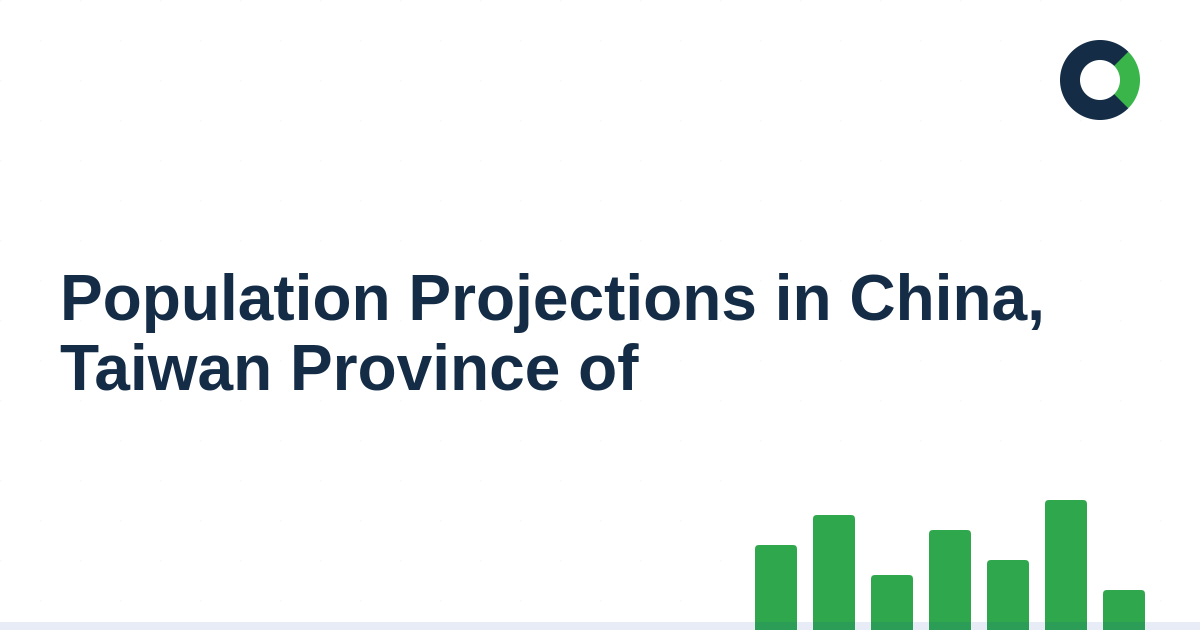Population Projections in China, Taiwan Province of - Monitly Blog
