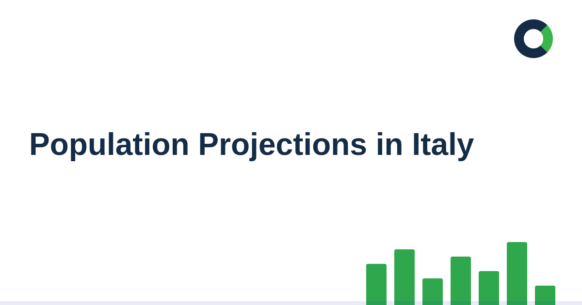 Population Projections in Italy - Monitly Blog