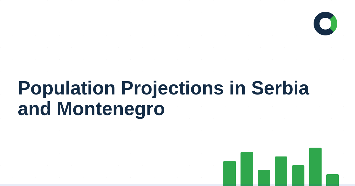 Population Projections in Serbia and Montenegro - Monitly Blog