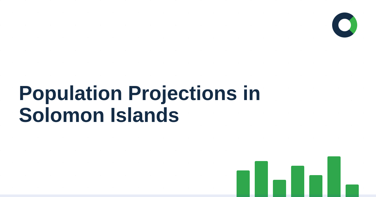 Population Projections in Solomon Islands - Monitly Blog