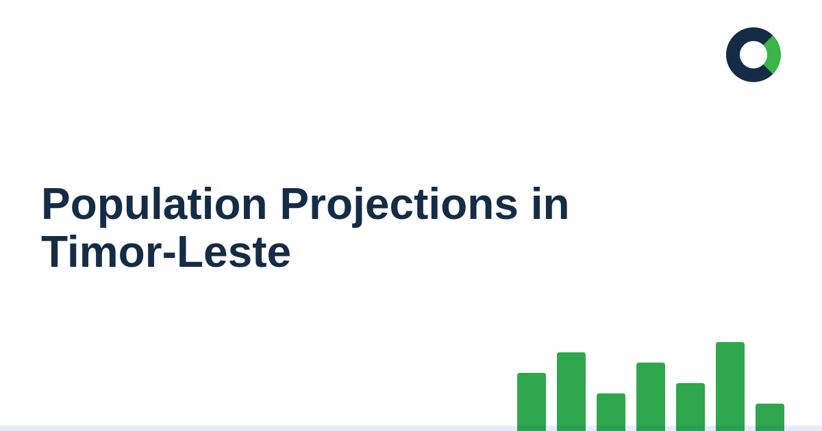 Population Projections in Timor-Leste - Monitly Blog